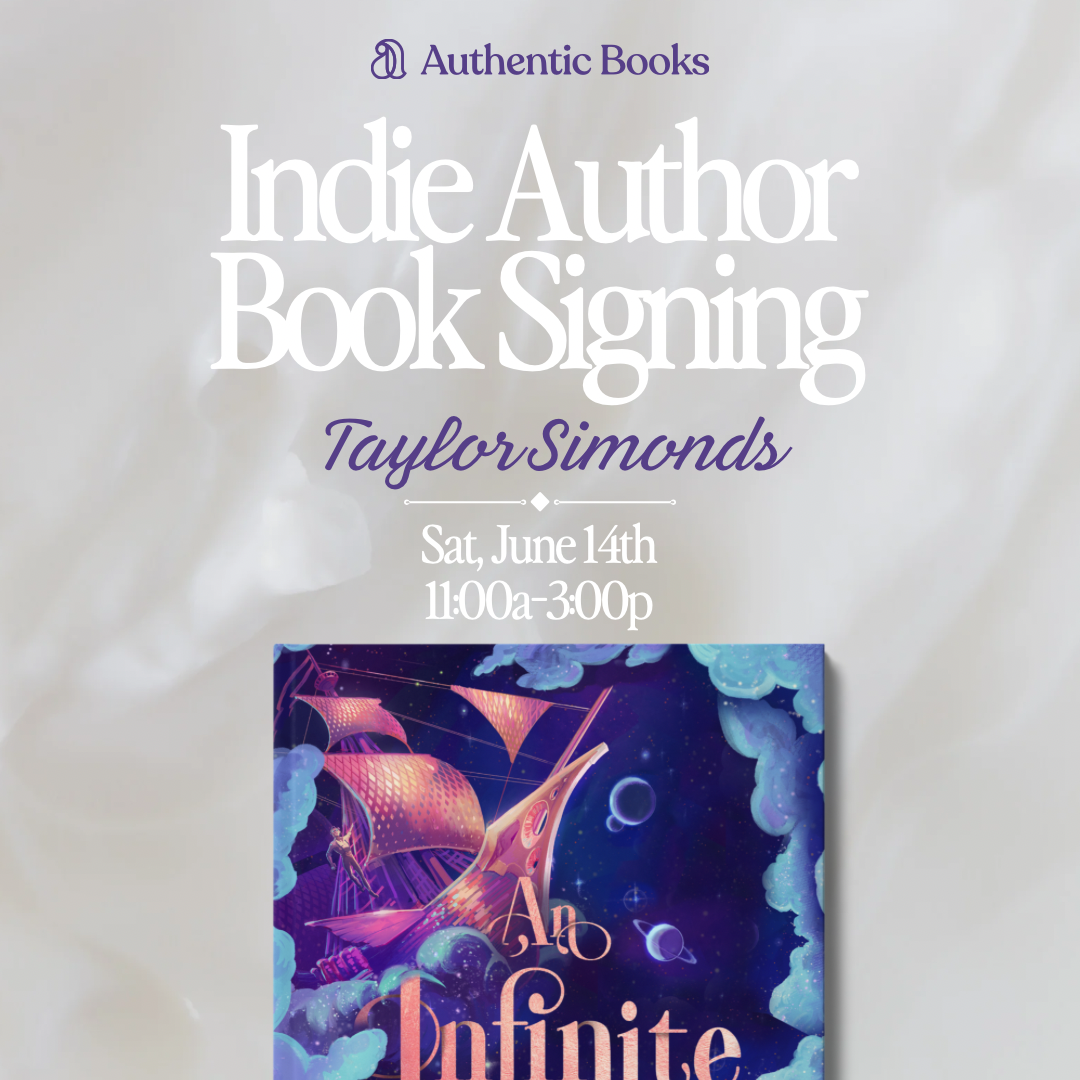 Taylor Simonds: June 14th 11:00a-3:00p – Authentic Books